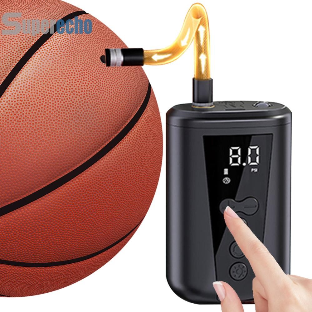 ปั๊มลมอัจฉริยะ Fast Inflation Football Basketball Inflator 2000mAh ...