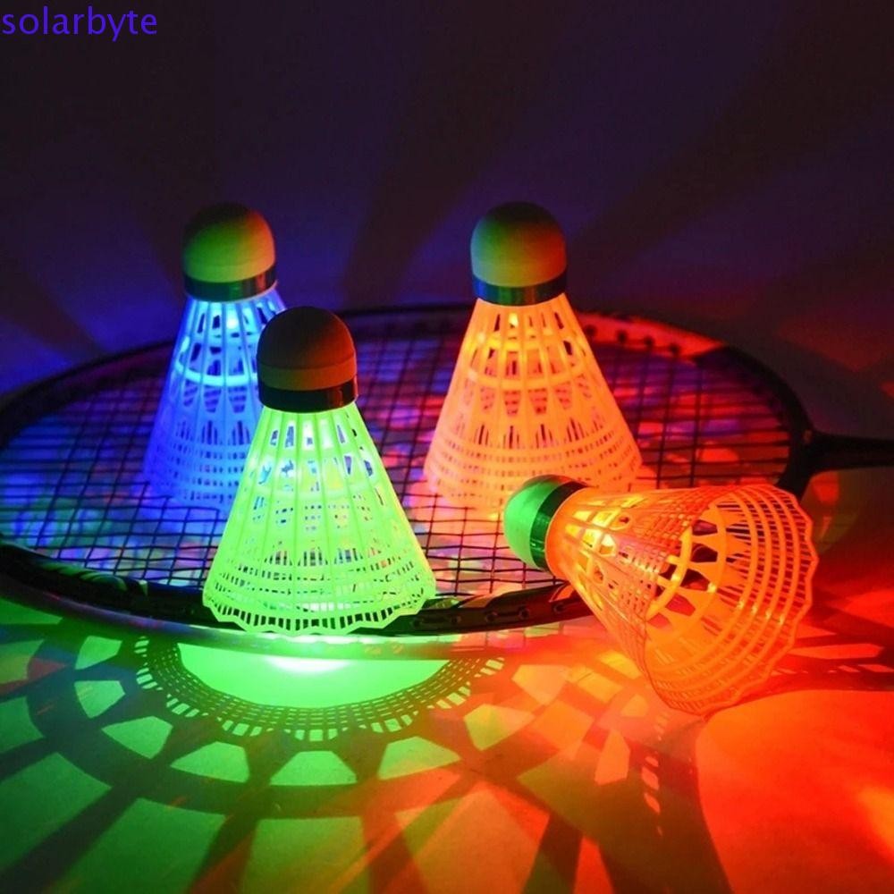 Solarbyte LED แบดมินตัน, Light-up สีสัน Luminous ลูกแบดมินตัน,แร็กเก็ตกีฬาแสงลูกไนลอนเรืองแสงแสง ...