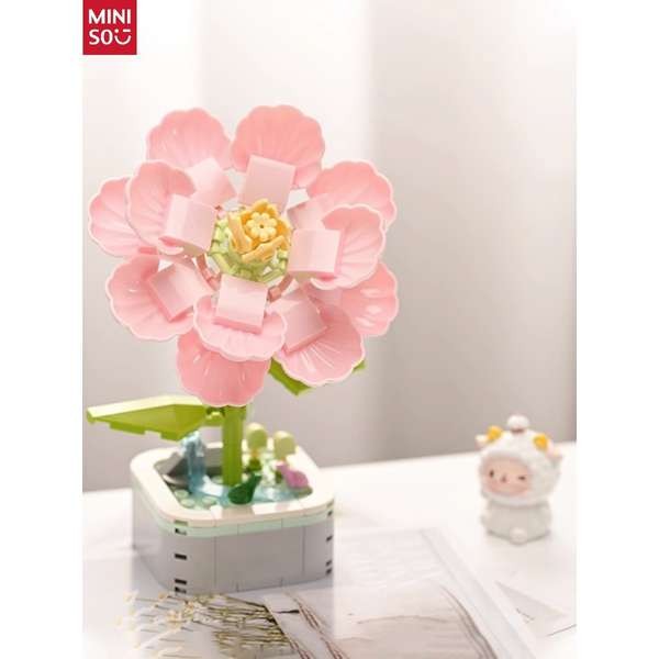 Miniso MINISO MINISO บล็อกตัวต่อเลโก้สไตล์ใหม่ ดอกไม้ Succulent Potted ...