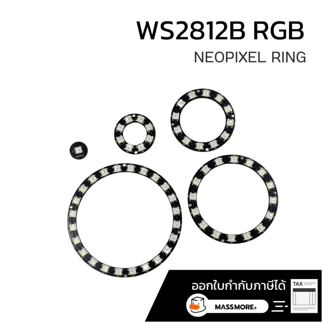Neopixel Ring WS2812B RGB 5050SMD 1/8/12/16/24 pixel | Shopee Thailand