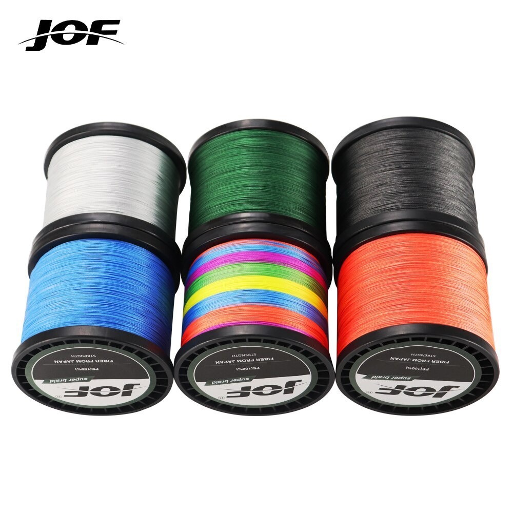 Jof 1000m PE สายตกปลาถัก Multifilament 4 สายสําหรับตกปลาตกปลาปลาคาร์พ 8 ...