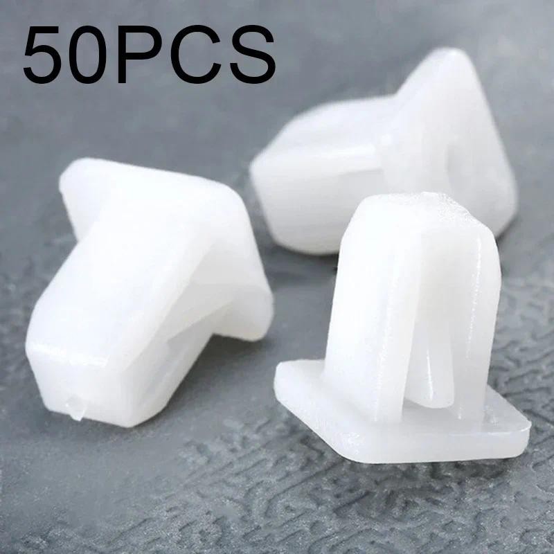 50pcs Square Fasteners Retainer Fender รถแผงประตู Push Rivet คลิปใช้ ...