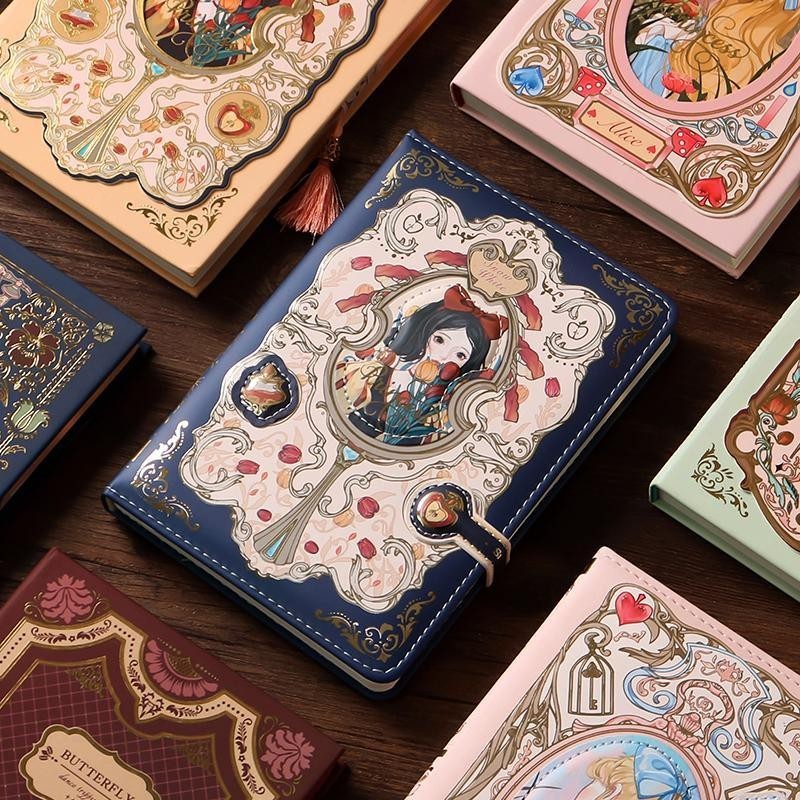 ใหม่สําหรับปี 2025 Retro Gothic Style Fairy Tale Butterfly Notebook ins ...