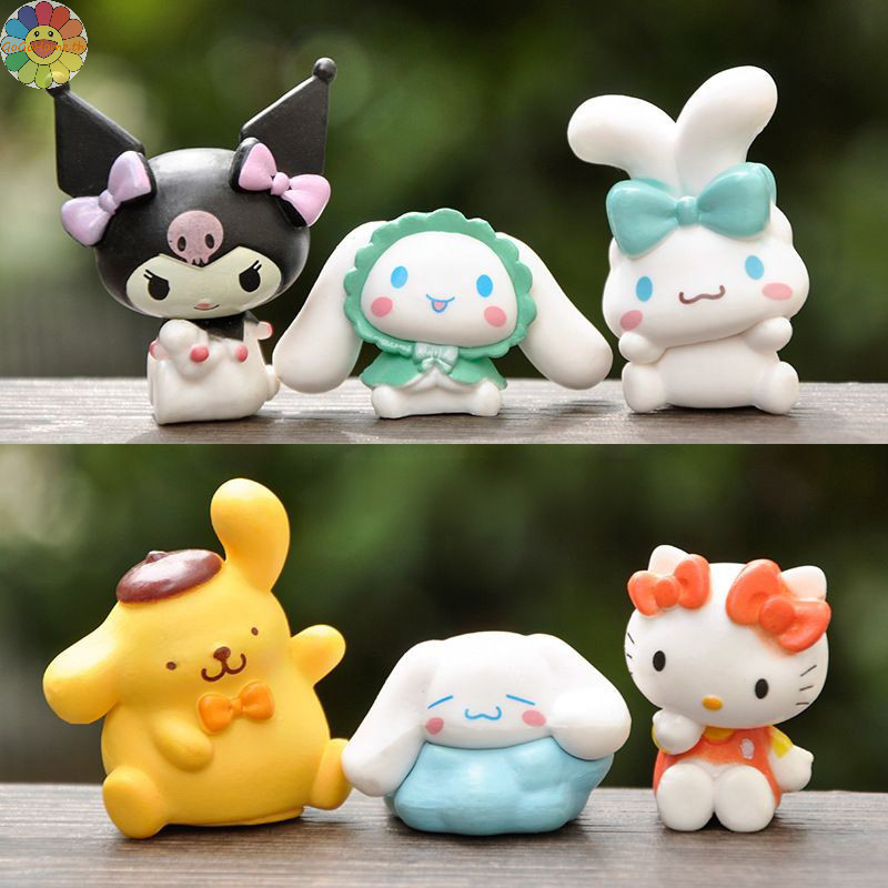 Gogo การ ์ ตูน Sanrio แต ่ งตัว Cinnamoroll Series Kawaii ตุ ๊ กตาอะนิเ