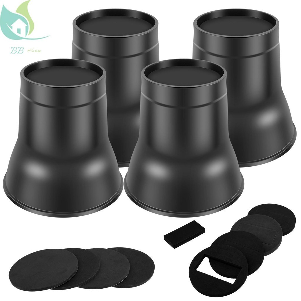4 ชิ้นเตียง Risers Anti Slip เฟอร์นิเจอร์ Risers Stable เตียงยกบล็อก ...