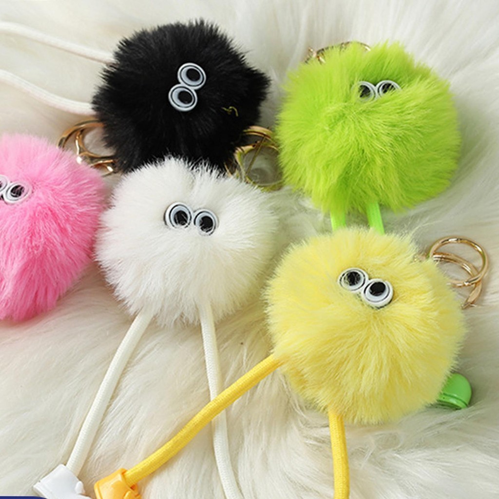 Pom Pom พวงกุญแจปุยขายาวพัฟจี ้ การ ์ ตูน Pom Pom พวงกุญแจ aiath ...