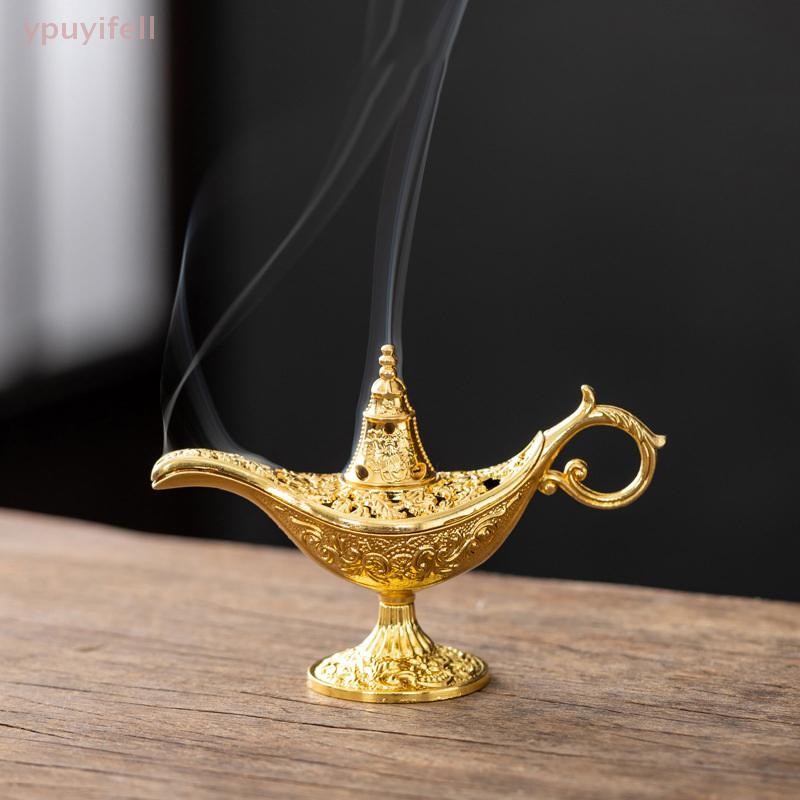 [YPU] Hollow Emblem Ford Genie โคมไฟธูป Burners Retro Wishing น้ํามัน ...