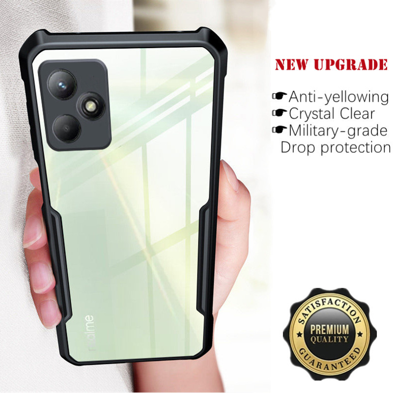 สําหรับ Realme Note 50 RMX3834 บาง อะคริลิคใส เคสด้านหลัง พร้อมมุมเสริม ...