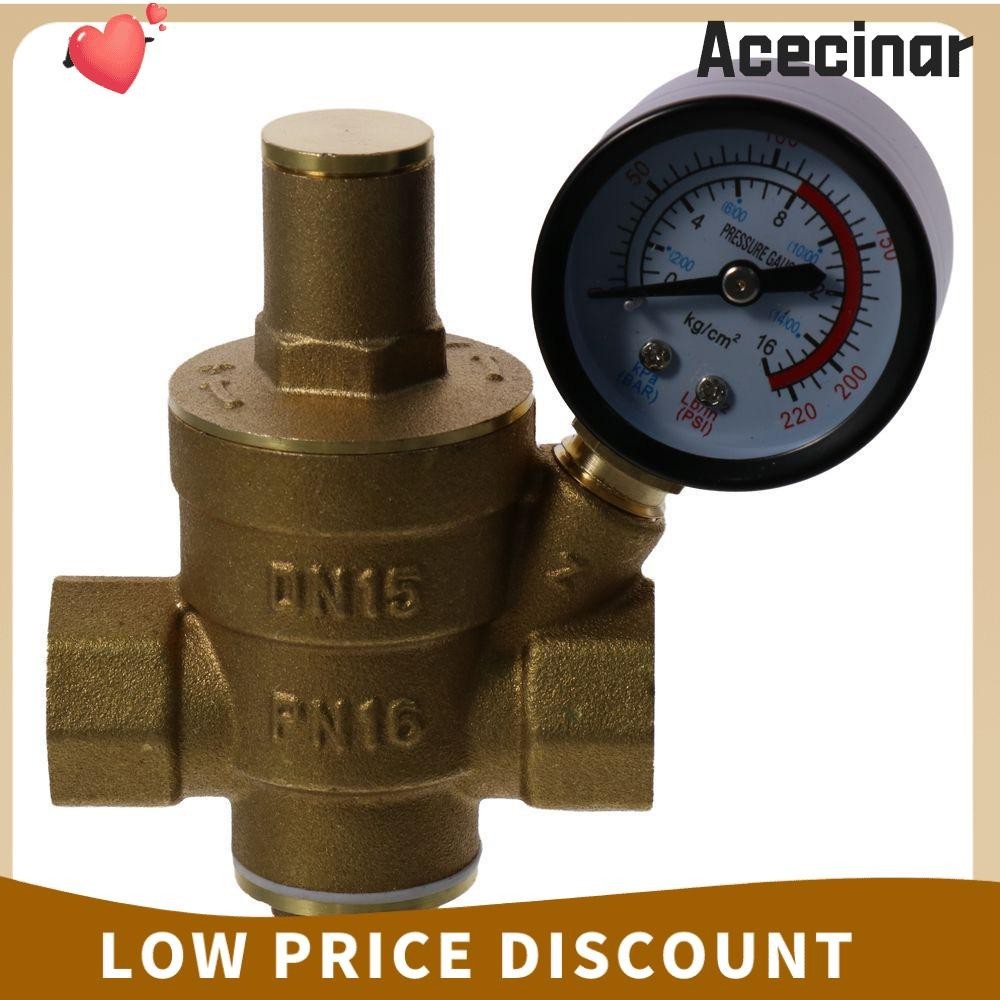 Acecinar วาล์วลดแรงดันน้ํา ทองเหลือง DN15 G1/2 1/2 นิ้ว 3/4 นิ้ว Npt ...