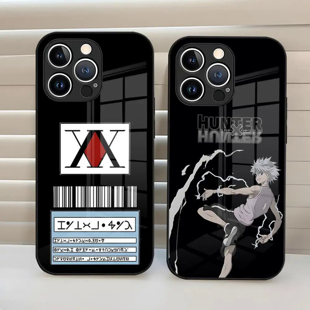 BK-1 Hxh Hunter x Hunterใบอนุญาตเคสโทรศัพท์กระจกนิรภัยปกหลังสําหรับ ...