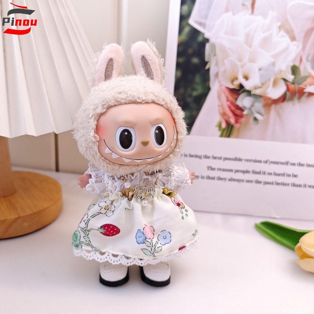 Pinou Labubu Time เสื้อผ้า, เสื้อผ้าตุ๊กตาเปลี่ยนเสื้อผ้า 17 ซม.ผ้าฝ้าย ...