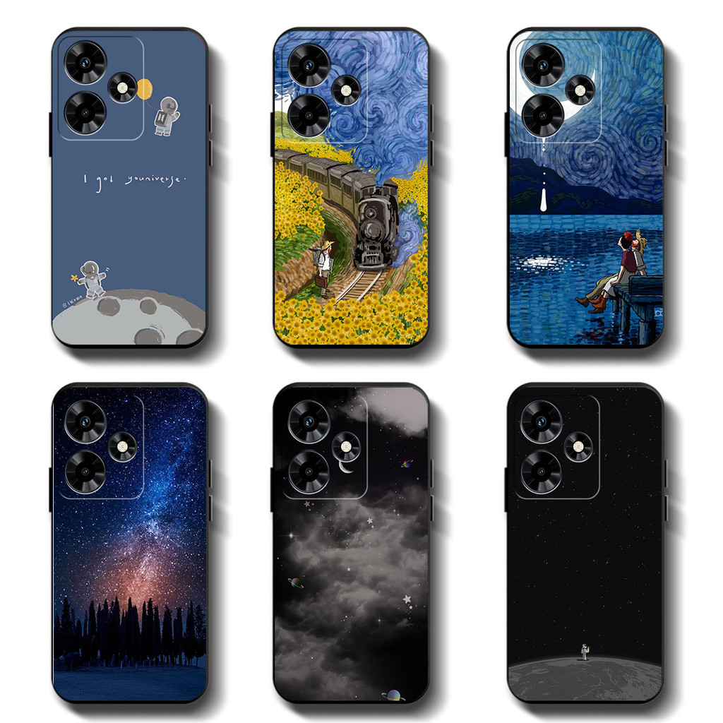 เคสนุ่มสีดําสําหรับ Infinix hot 30 4G X6831/hot 30 5g x6832/hot 30 play ...