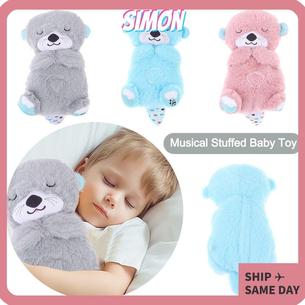 Simon Soothing Sleeping Otter Toy, Baby Rattle และของเล ่ นการงอกของฟัน ...