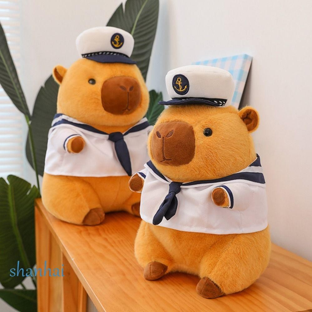 Shanhai Navy Sailor Capybara Doll, น ่ ารัก Capybara รูปร ่ างจําลอง ...