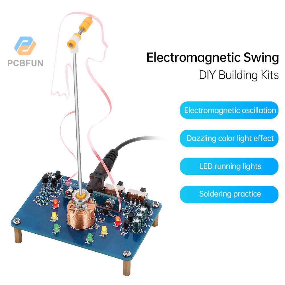 Pcbfun DC5V ชุดสวิงอิเล็กทรอนิกส์สวิงแม่เหล็กไฟฟ้าการผลิตวงจรทดลอง DIY ...