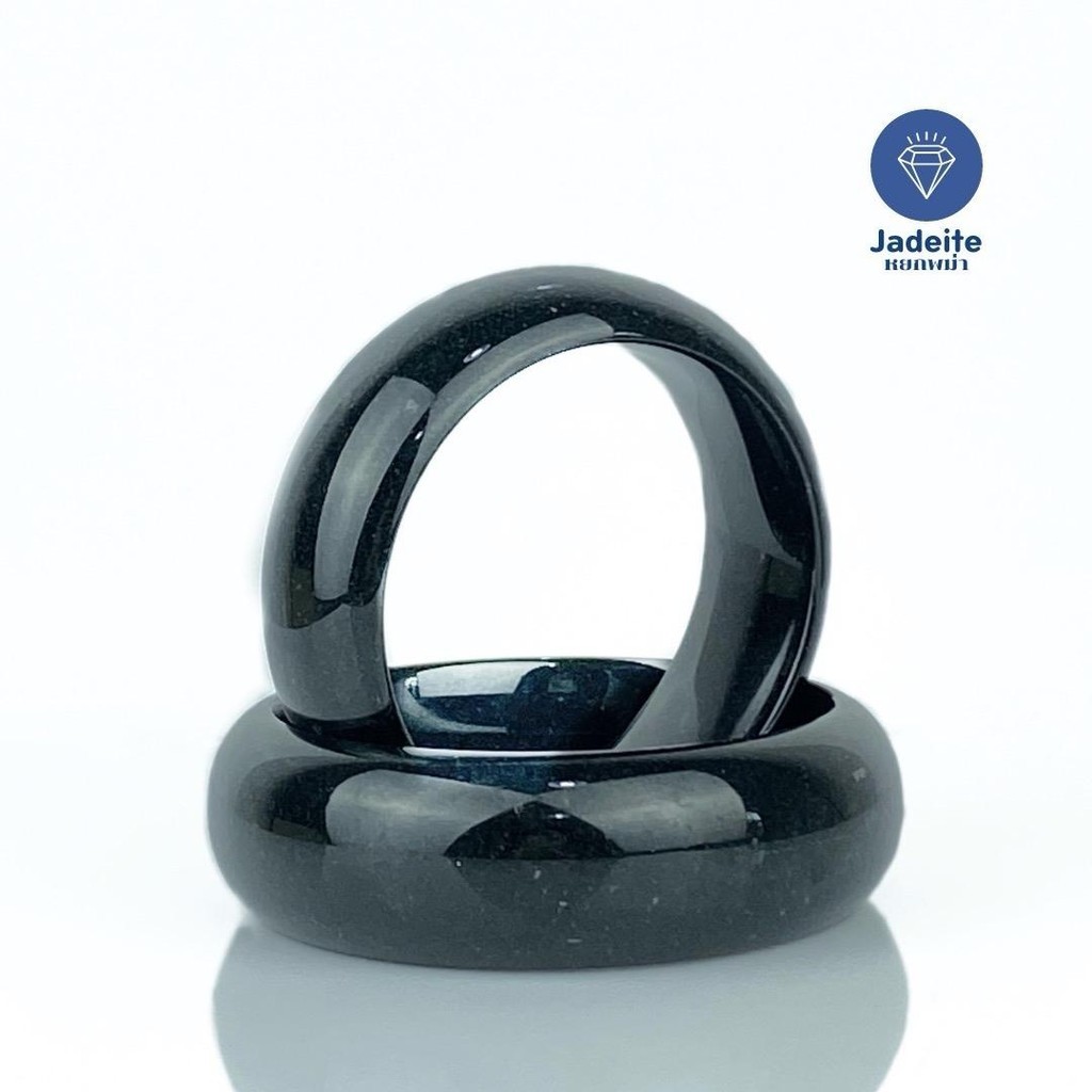 กำไลหยกดำ แท้ธรรมชาติทรงท้องปลิงหน้ากว้าง สีดำ JDBG.BA | Shopee Thailand
