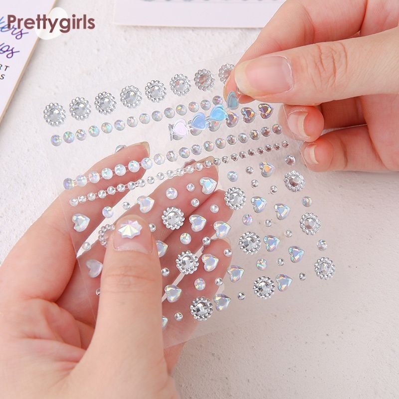 【PY】สติกเกอร์เพชร ใบหน้า 3D สติกเกอร์รอยสักชั่วคราว พลอยเทียม อายแชโดว์ ...