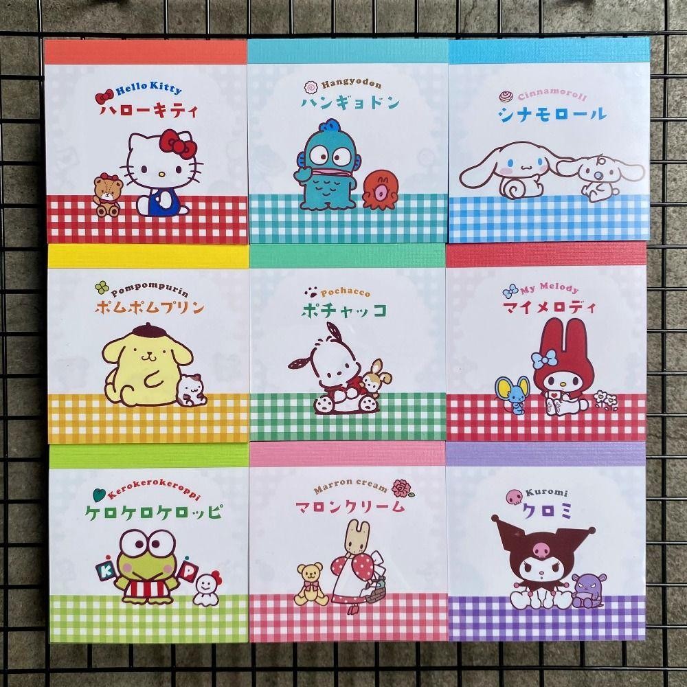 Rose 80 ชิ้นแผ่นบันทึก, การ์ตูน Kuromi Sticky Notes, Kawaii My Melody ...