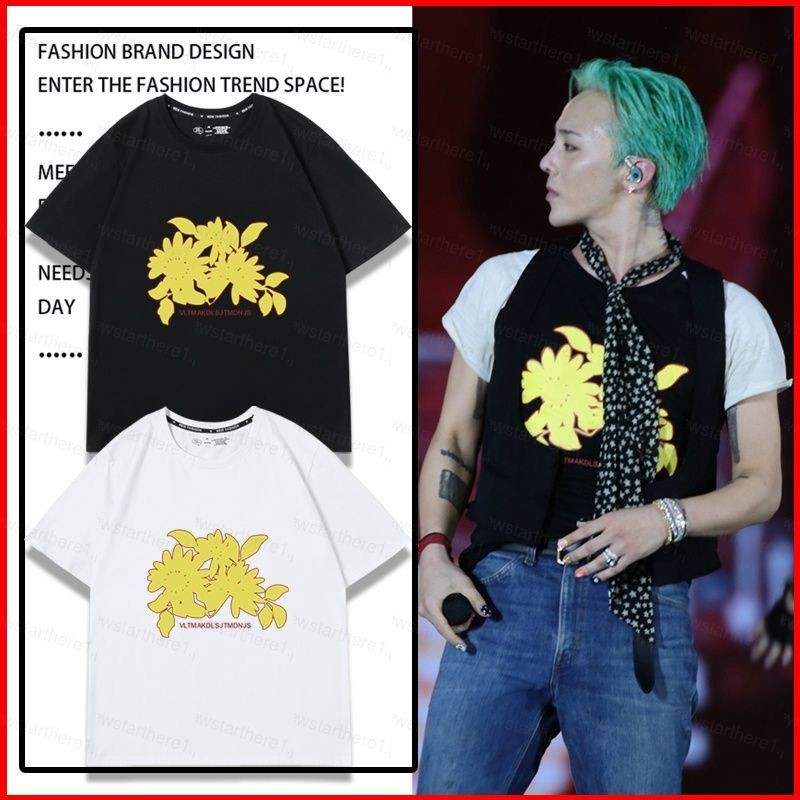 Jason GD G-DRAGON 2025 Bangkok consert สีเหลือง daisy เสื้อยืด ...