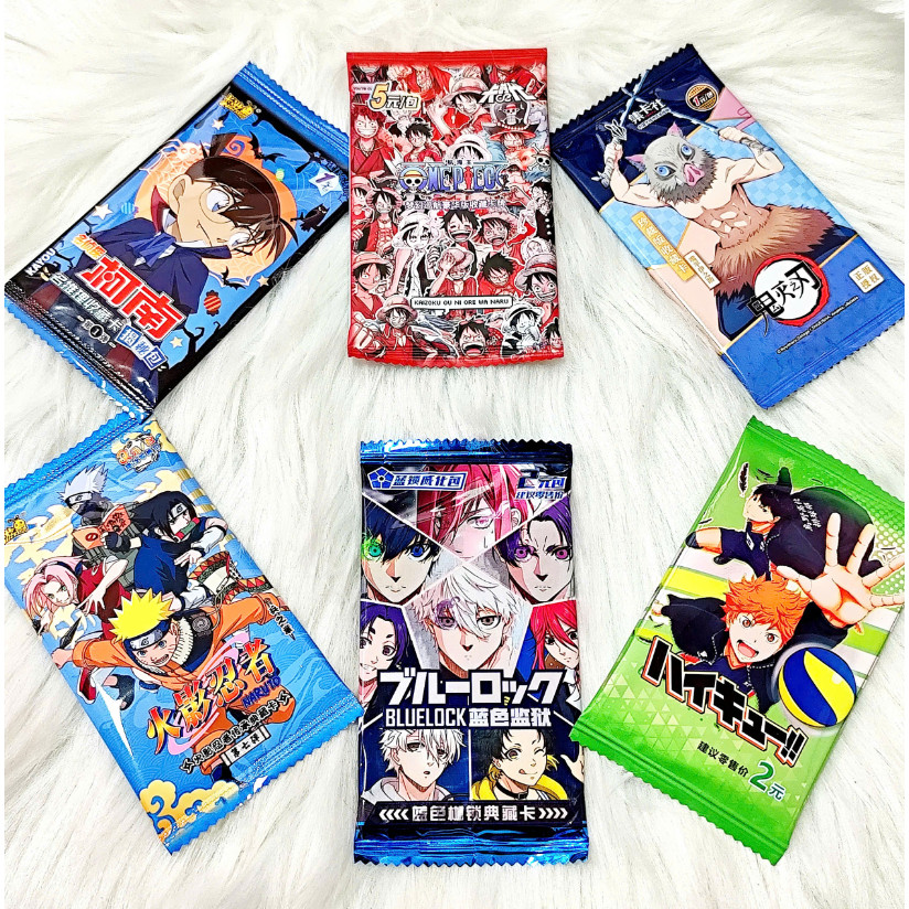 Blue Lock Haikyuu Anime Dignity Card Pack! One Piece Conan Kimetsu no ...