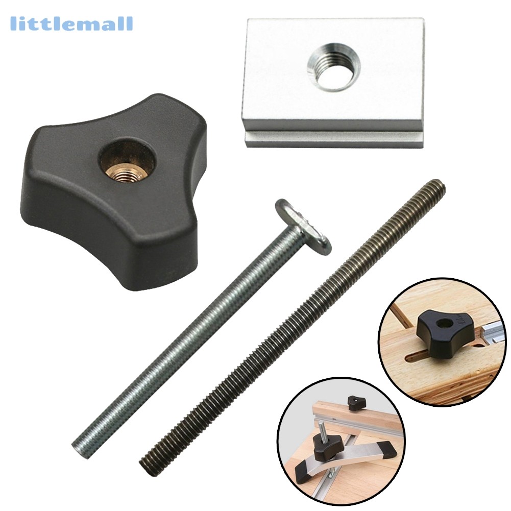 Llma_คุณภาพสูงm8 T-Slot Slider T-Track Jigสกรูรางอุปกรณ์เสริมเครื่องมือ ...