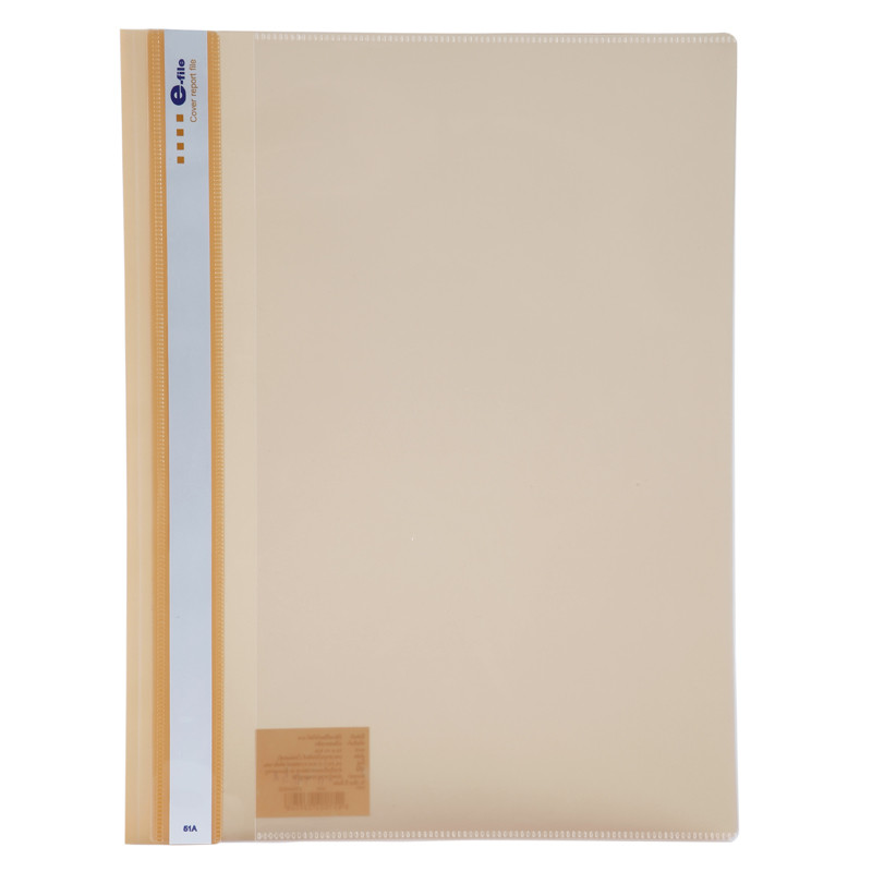 E-FILE แฟ้มเจาะพลาสติก 51A สีส้ม 23.5 x 31 ซม. | Shopee Thailand