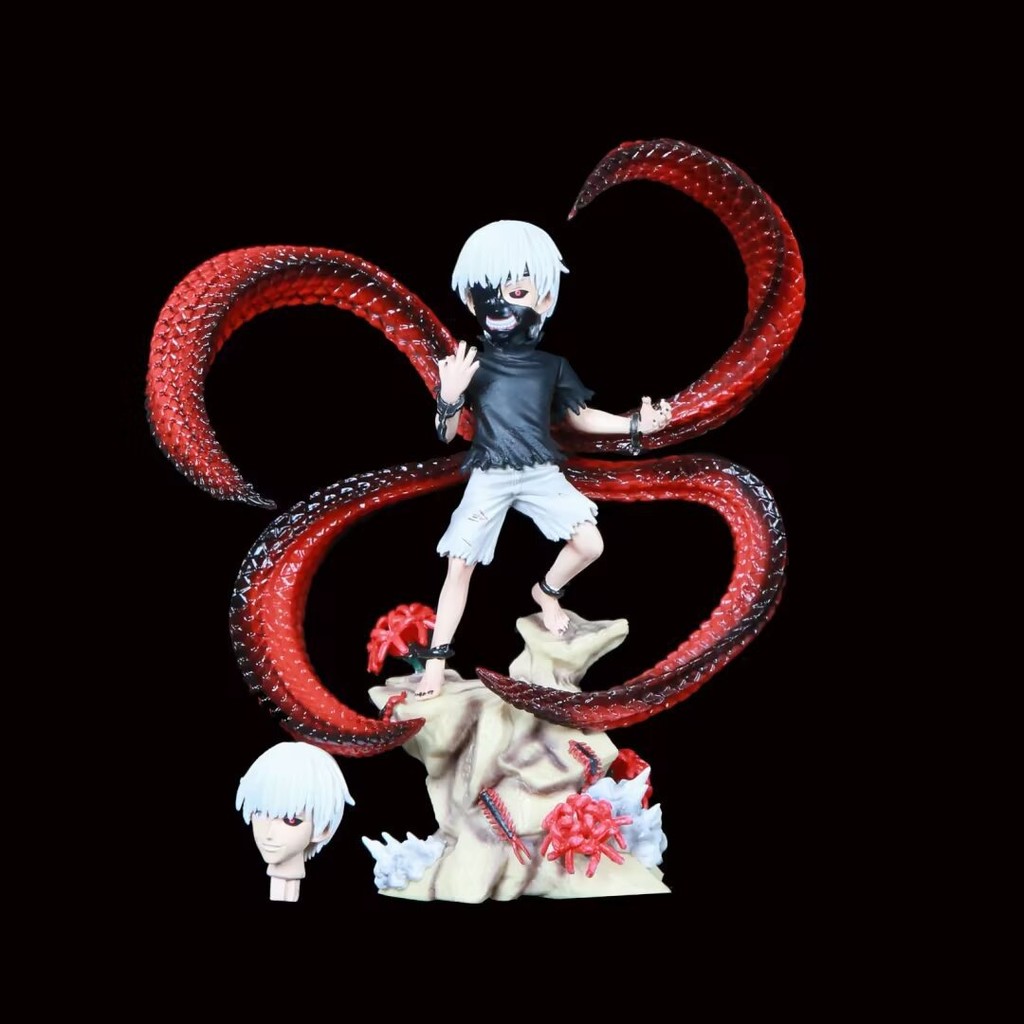 Jinmuyan Double Headed แกะสลักผมขาว Four Hegemon Form Action Figure ...
