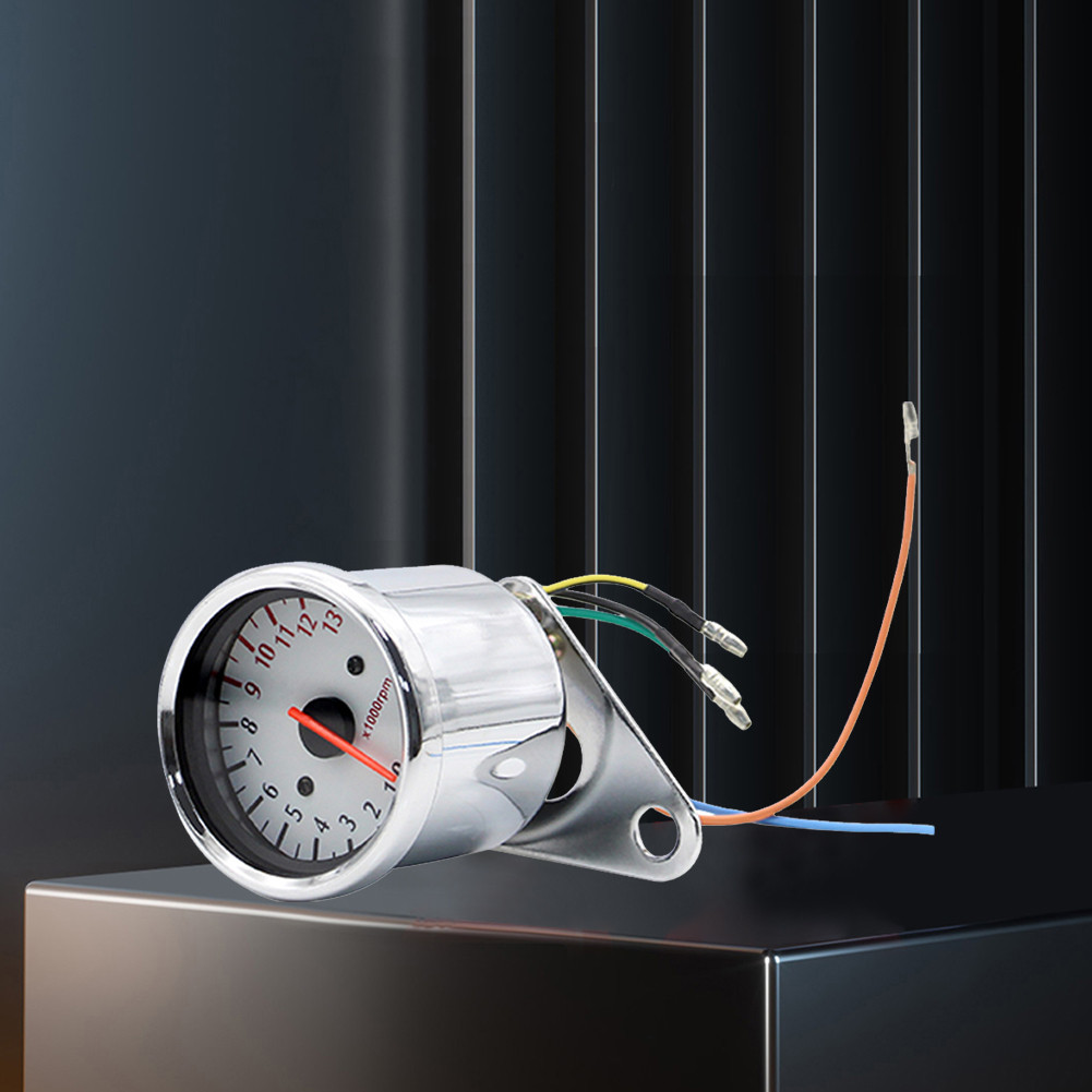 Retro รถจักรยานยนต์ Tachometer 0-13000 Tach RPM Gauge Rev Counter ...