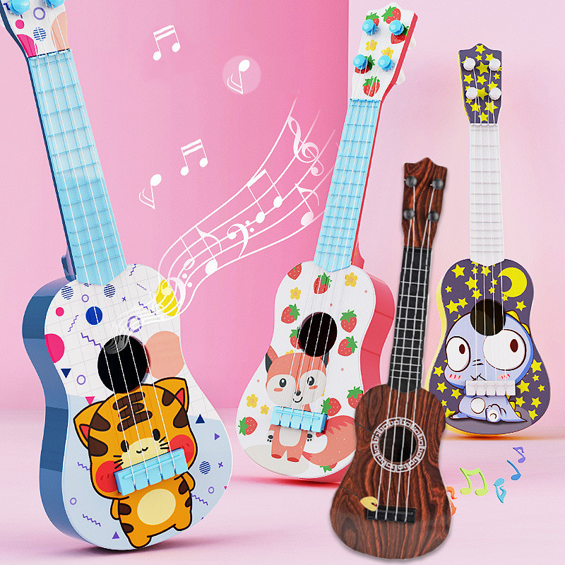 COD😃 Ukulele กีต้าร์เด็ก กีต้าร์ของเล่น ดีดได้จริง มีให้เลือกหลายรูปแบบ ...