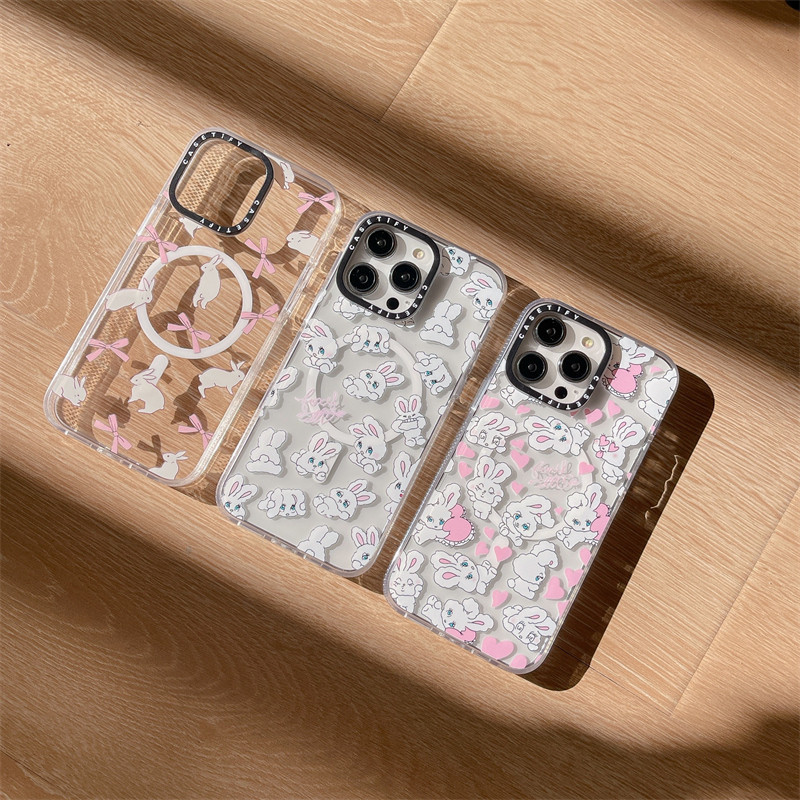 Casetify Ice Crystal Acryli Magnetic 【Ribbon Bugs Bunny 】Casing สําหรับ ...