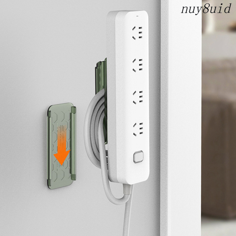 Punch-free Plug Fixer/Self-Adhesive Seamless Power Strip Socket Holder ...