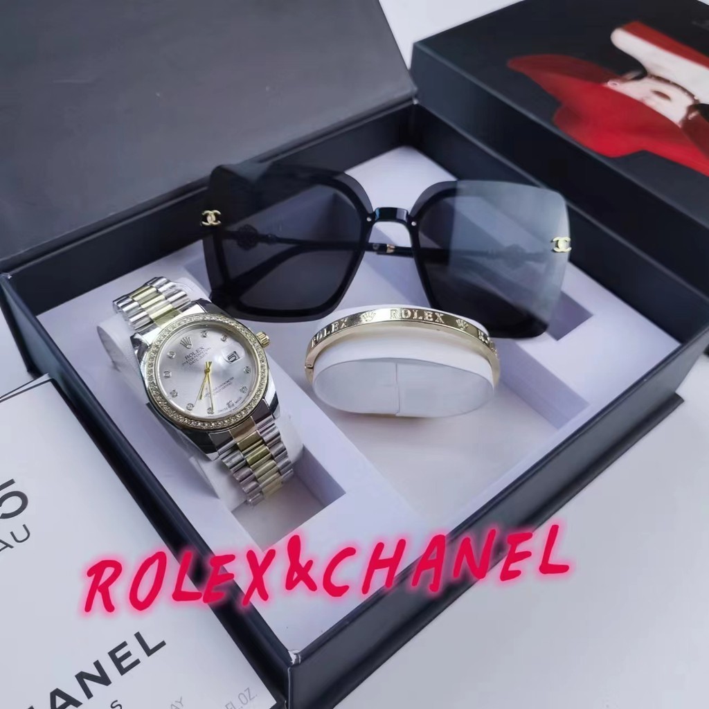 Rolex Brand Watch Business Versatile Joint Logbook with Diamond Eye Set ...