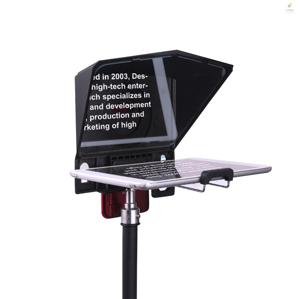 Teleprompter โทรศัพท์และบันทึก DSLR Mini Teleprompter สําหรับ Pad แท็บ ...