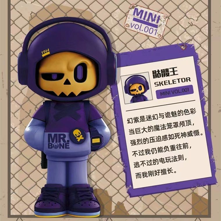 【พร้อมส่ง】mr.bone mini blind box mr bone junior arttoy สุ่ม/ยืนยัน Cute ...