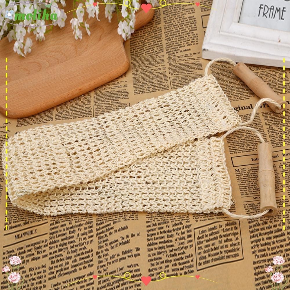 Moliha Sisal Back Strap Handle เครื ่ องขัดพื ้ นห ้ องน ้ ําไม ้ ...