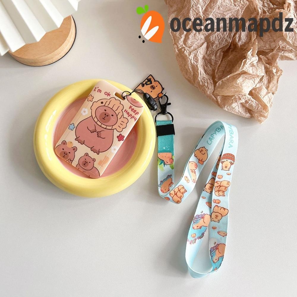 Oceanmapdz Capybara ผู ้ ถือบัตร , ABS สัตว ์ การ ์ ตูนกรณี , ป ้ ายแขนพลาสติกเลื ่ อนพร ้ อม ...