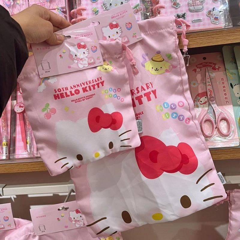 สินค้าใหม่พร้อมสต็อก MINISO MINISO Hello Kitty 50th Anniversary Fabric ...