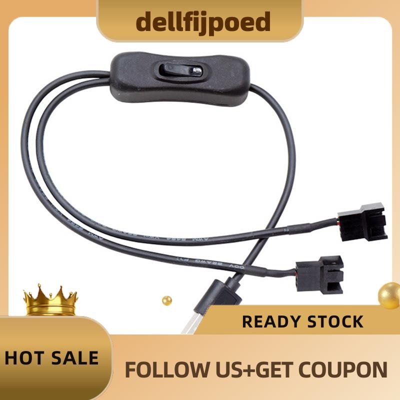 dellfijpoedUSB ถึง 3-Pin / 4-Pin PWM 5V USB Sleeved Fan Power Adapter ...