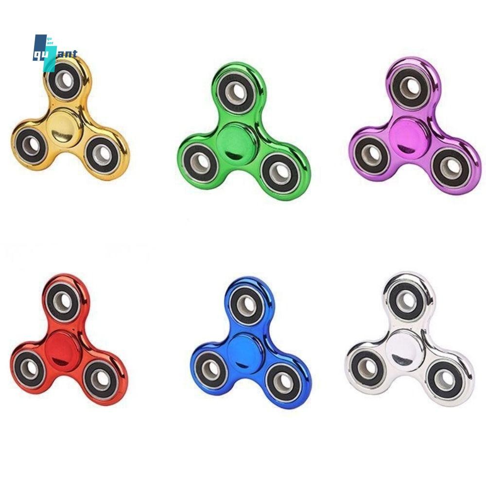 Quantumsky ปลายนิ้ว Gyroscope, 4 แบริ่งสามนิ้ว Hand Spinner, ความดันลดชุบการศึกษาสีทึบปลายนิ้ว ...