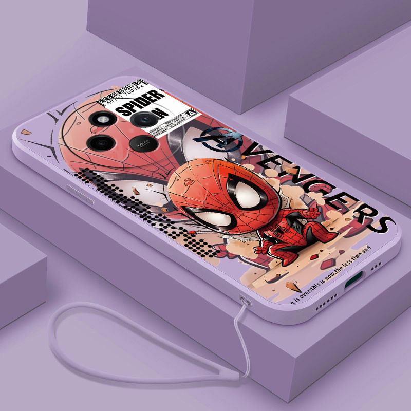 Xiaomi Redmi 14C Spider Man Matte Soft Case น่ารักยืดหยุ่นฝาครอบ Marvel ...