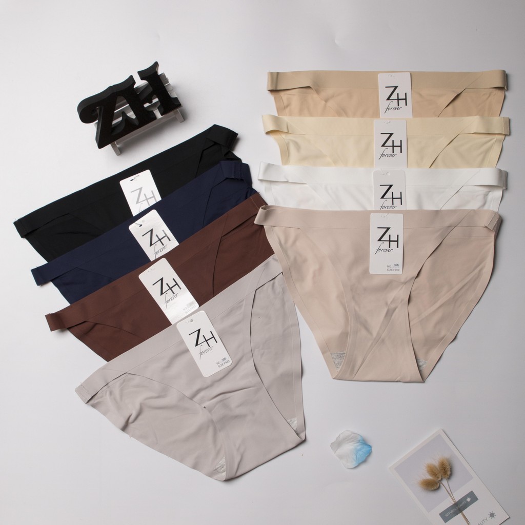 zh-forever.306กางเกงชั้นในไร้ตะเข็บผ้าลื่น กางเกงใน กางเกงในผู้หญิง ...
