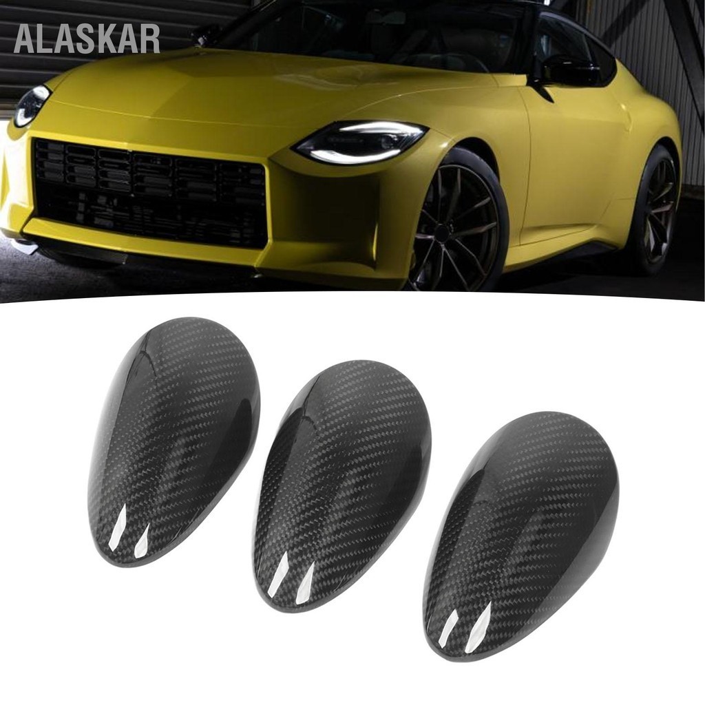 ALASKAR 3Pcs Dashboard Gauge Trim ป้องกันคาร์บอนไฟเบอร์รถ สำหรับ ...