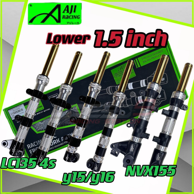 Aji racing ส้อมวาง cnc NVX y15 y16 LCV1ES Lc135 RS150 ส้อมล่าง 1.5 inci ...