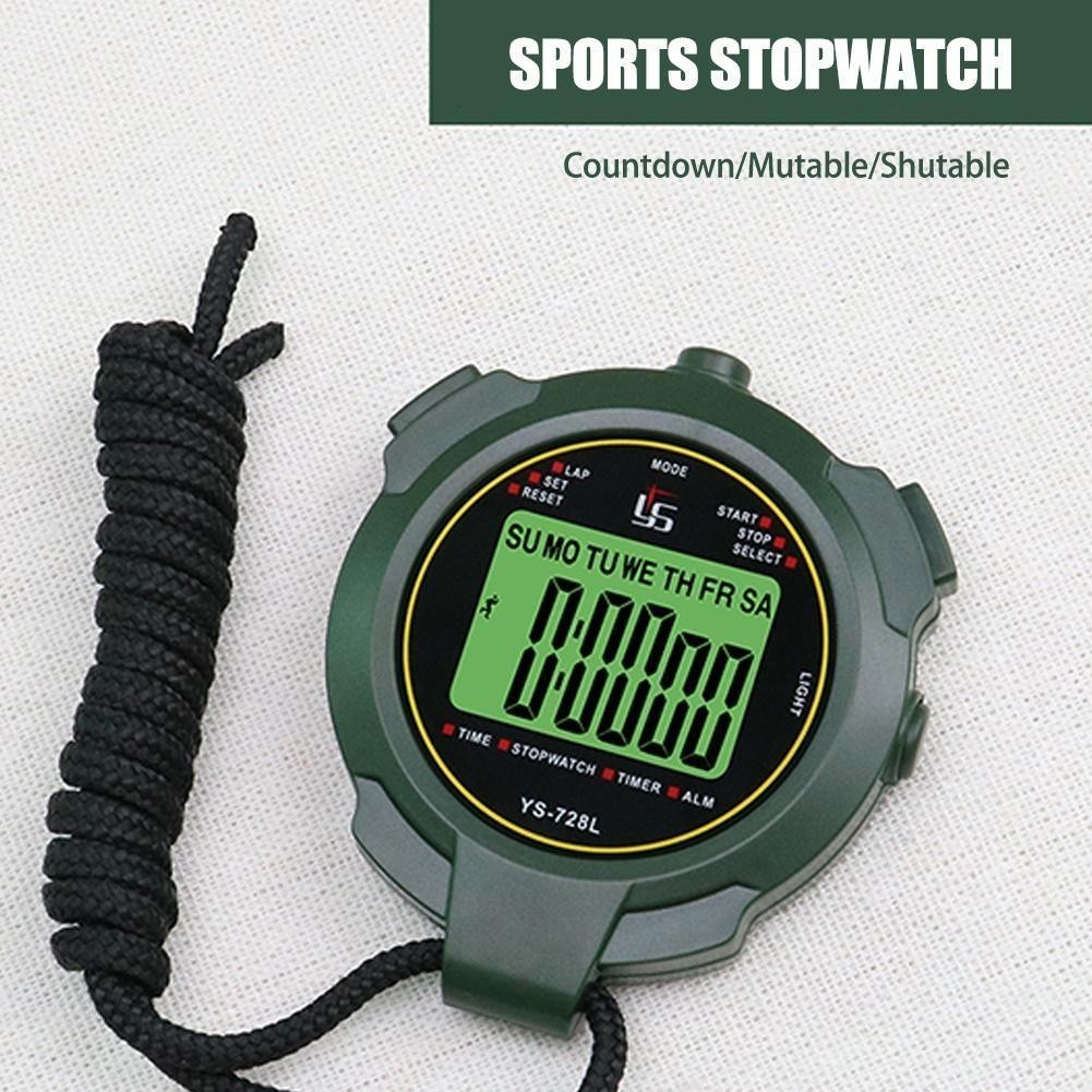 Handheld Digital Stopwatch Sports Chronograph Timer Waterproof Large ...