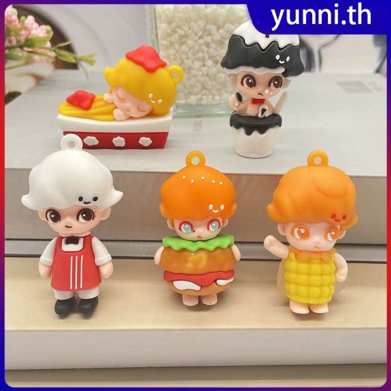 LABUBU Kfc จี้น่ารักการ์ตูน Burger ตุ๊กตาพวงกุญแจ Charms นักเรียน ...