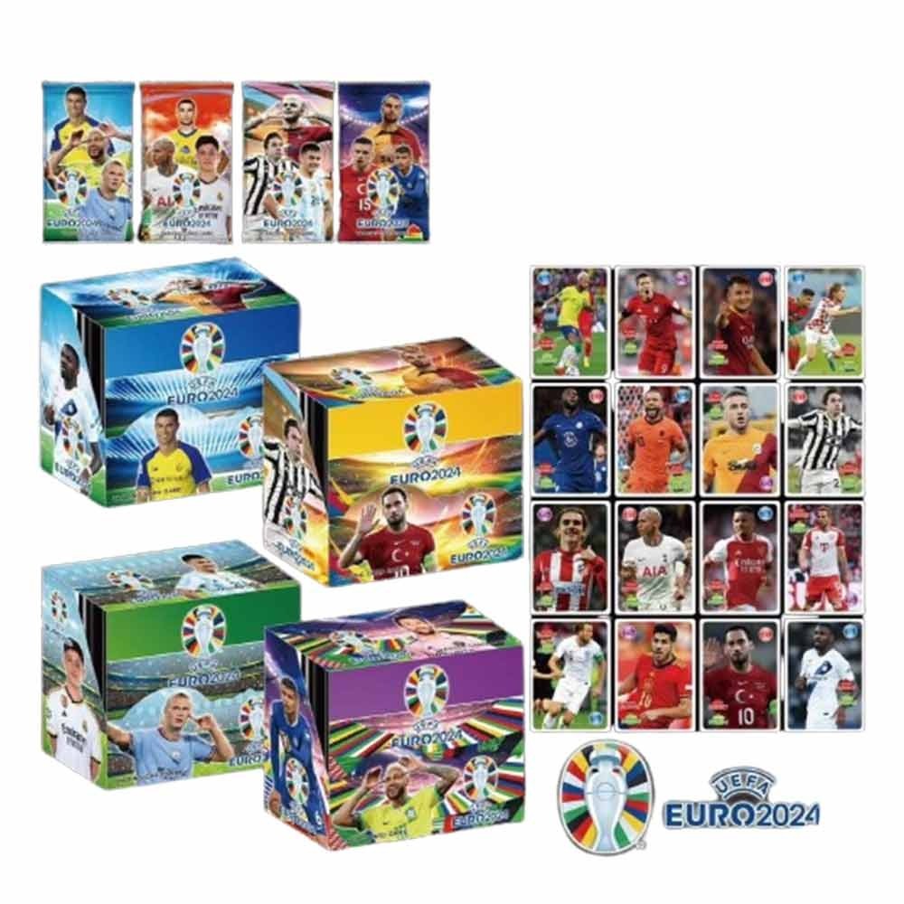 Full Box (40 packets) UEFA EURO 2024 Trading Cards Collection random 1 ...