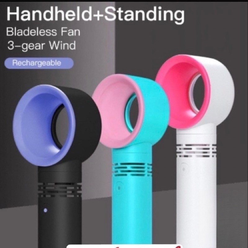 เกาหลี ZERO 9 Mini Bladeless Fan ชาร ์ จ USB มือถือพัดลมขนาดเล ็ กพัดลมมินิแบบพกพา Leafless พัด ...