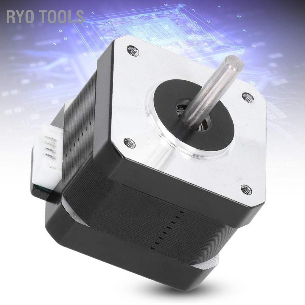 Ryo Tools เครื่องพิมพ์ 3D Stepper Motor 42 ขั้นตอน Dual Output Shaft 1 ...
