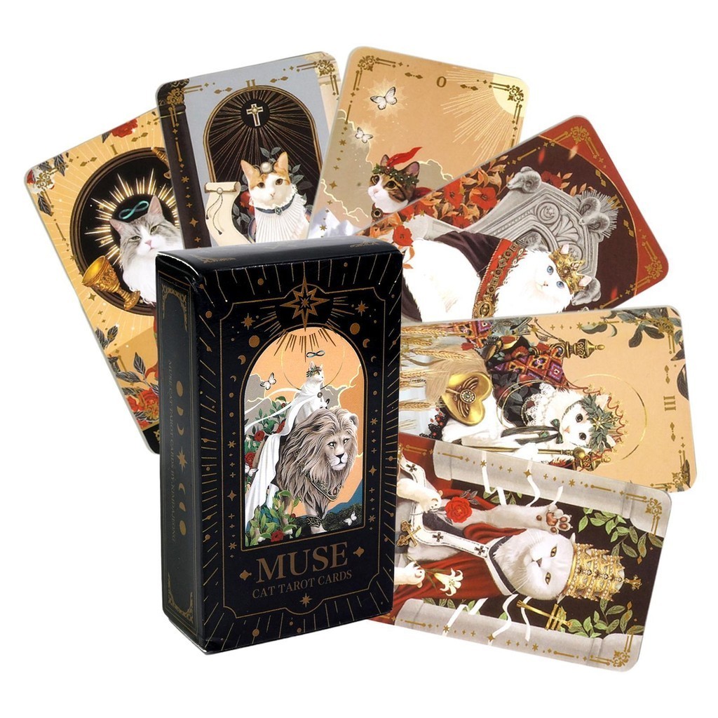 78 ชิ ้ น Muse cat ไพ ่ ทาโรต ์ เวอร ์ ชันภาษาอังกฤษ มาตรฐาน hjuth ...