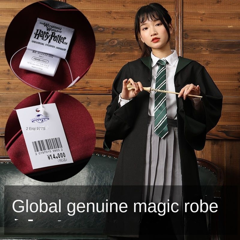Harry Potter USJ Magic Robe ชุด Hogwarts ชุดนักเรียนเสื้อคลุม cos Hermione เสื้อผ้าวิทยาลัย ...